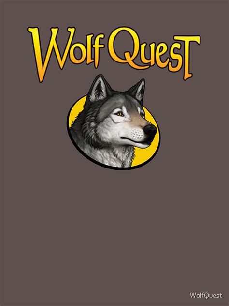Wolfquest Logo T Shirt For Sale By Wolfquest Redbubble Wolfquest