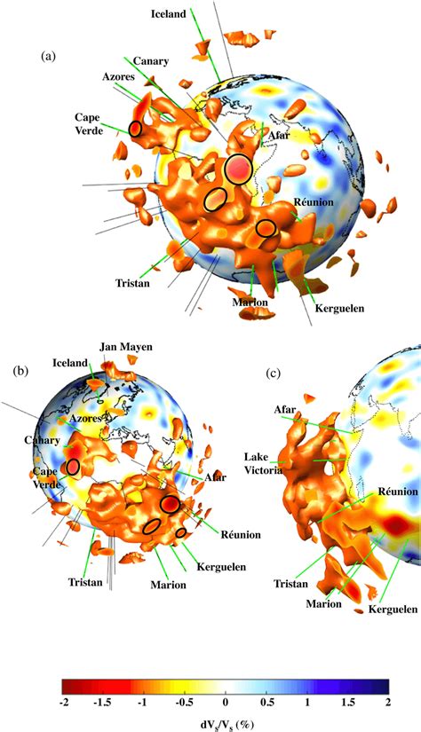 Model Semucb‐wm1 A And B 3‐d Views Of The Indo‐atlantic Llsvp