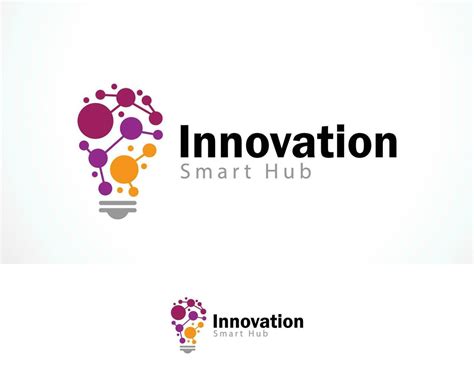 Innovation Logo Creative Bulb Tech Logo Design Connect Logo Smart