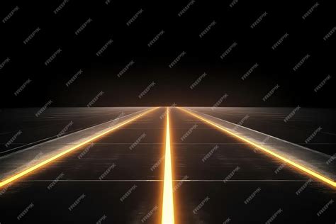 Premium Photo Illuminated Runway Strip Lights During Landing