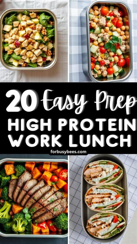 20 Tasty High Protein Work Lunch Ideas For Busy Days For Busy Bees