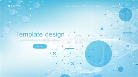 Scientific Landing Page Template Design Horizontal Health Care Header