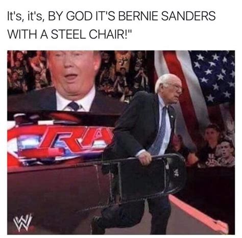 Bernie With Steel Chair Blank Template Imgflip