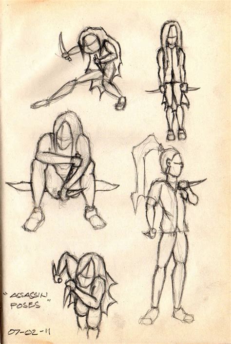 Assassin Poses By Emdee21 On Deviantart