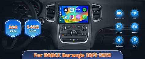 Car Stereo For Dodge Durango 2014 2020 With Wireless Apple