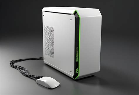 Node Pc Empty 3d Render Illustration Premium Ai Generated Image