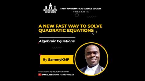 A New Approach To Factorizingsolving Quadratic Equations Youtube