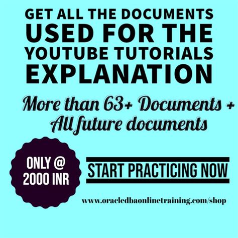 Oracle Dba All Youtube Videos Related Documents Oracle Dba Training