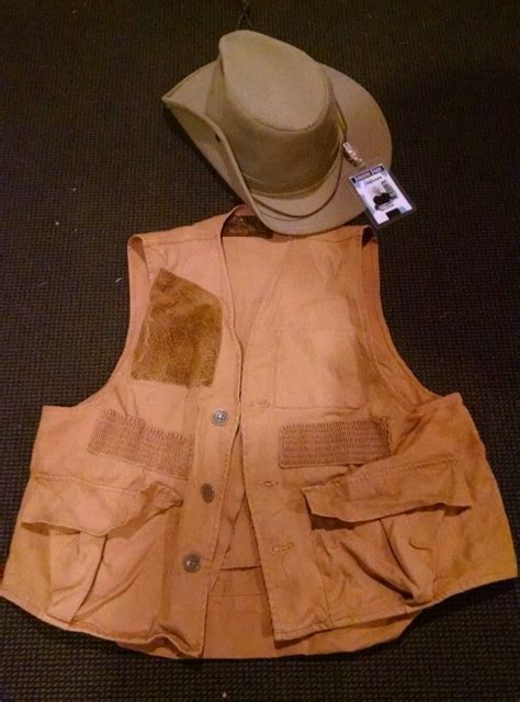 Jurassic Park Robert Muldoon Vintage Hunting Vest Prop Cosplay Costume