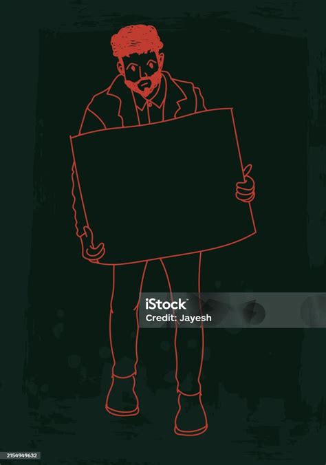 Protestors Protesting At A Protest March For Awareness In A Sketchy