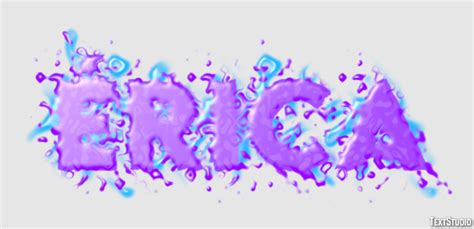 Érica Text Effect And Logo Design Name