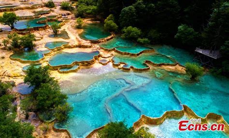 Amazing Natural Landscape In Huanglong Scenic Area