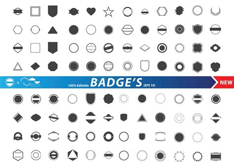 Set Of Illustration Vector Badge 11186890 Vector Art At Vecteezy