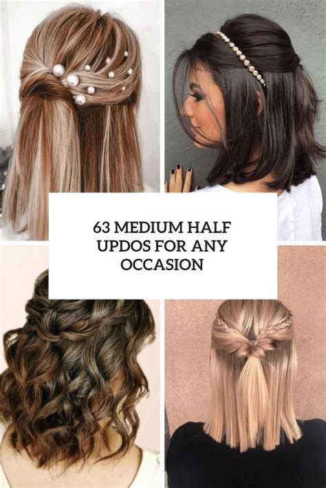 63 Medium Half Updos For Any Occasion Styleoholic