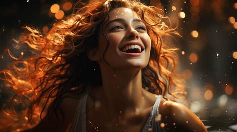 Premium Ai Image Young Girl In A Swimming Pool