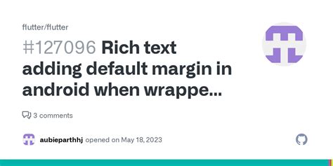 rich text adding default margin in android when wrapped inside column