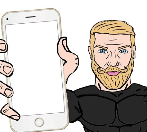 Showing Phone Chad Wojak Land