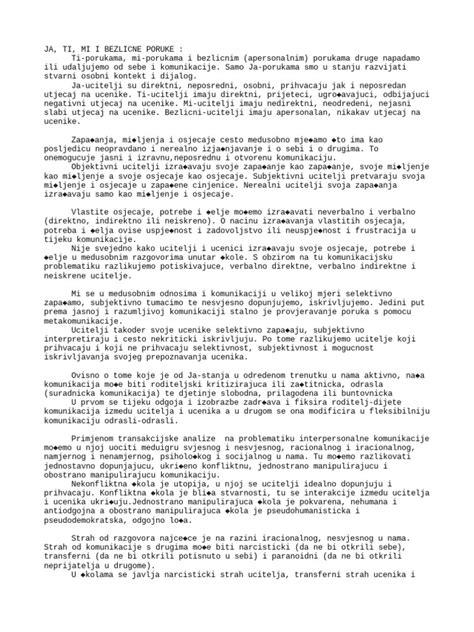 Psihosomatski Razgovori U Skoli Pdf