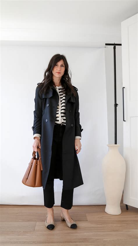 Black Trench Coat Outfit