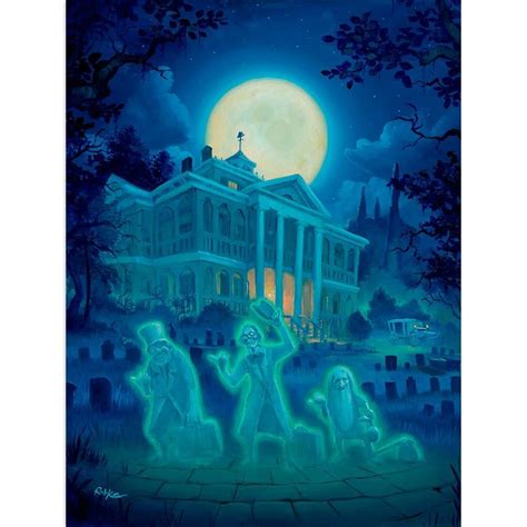 The Haunted Mansion Beware Of Hitchhiking Ghosts Canvas Artwork By