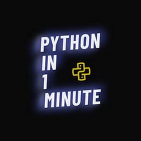 Python In 1 Minute Youtube