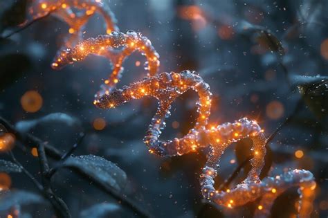 Microscope View Of Dna Structure Strain Helix Genetics And Medical