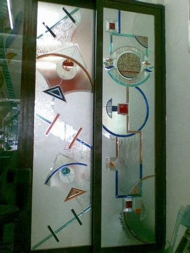 Colour Eaching Toughened Glass Design Glass Work Rs 360sq Ft Id