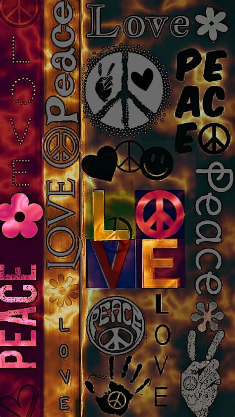 Colorful Peace Wallpaper For A Hippie Vibe