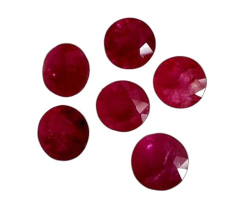 Light Red Ruby Round Size 1 0mm 10g At ₹ 2500 Carat In Jaipur Id 26220493391
