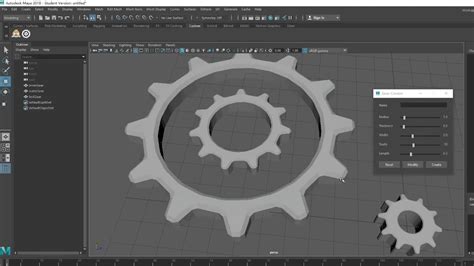 Maya Gear Creator Tool Youtube