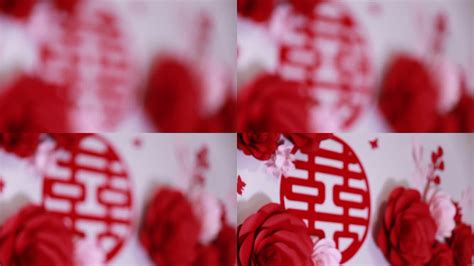 由虚化变清晰的喜字效果实拍 视频素材下载 编号 9253555 光厂 Vj师网