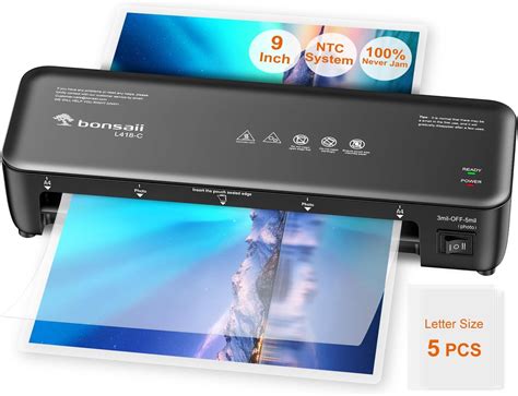 Laminator 9 Inch Thermal Laminator Machine With Never Jam Technology