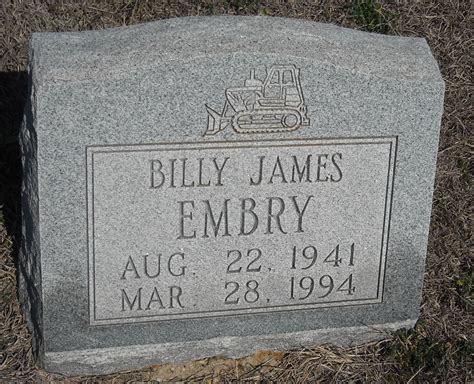 Billy James Embry 1941 1994 Find A Grave Memorial