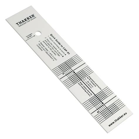Thakker Cap 01 Cartridge Alignment Protractor Adjustment Template Thakker