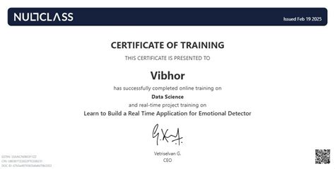 Vibhor Rajput On Linkedin Datascience Machinelearning Ai Emotiondetection Realtimeanalytics