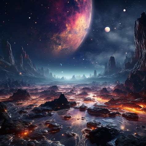 Premium Ai Image Cosmic Kaleidoscope Colorful Space And Galaxies