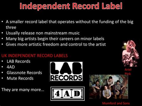 Major Vs Independent Record Labels Ppt