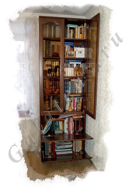 Книжный шкаф NS3311 из массива дерева купить в Москве — мебельный ...