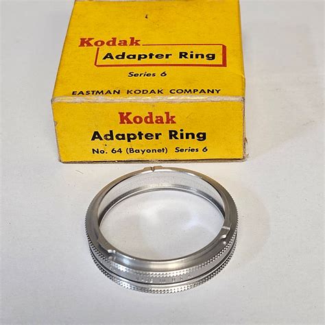 Kodak No64bayonet Series 6 Adapter Ring And Retaining Ring Du All Camera