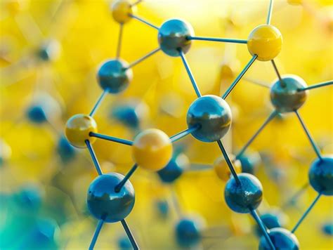 Premium Photo A Closeup Of An Abstract Molecular Structure Of An With