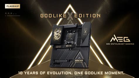 Msi Is Celebrating 10 Years Of Godlike Extravagance With A Gold Trimmed