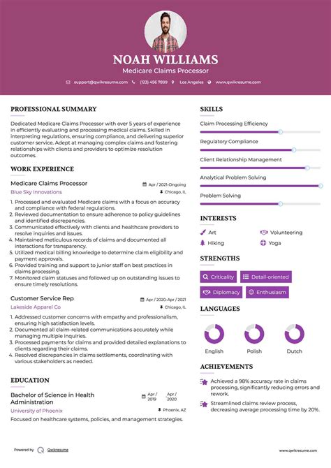 10 Claims Processor Resume Samples And Templates For 2025