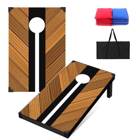 Wakefa Corn Holes Outdoor Game Set 3x2 Corn Hole Set Includes 2