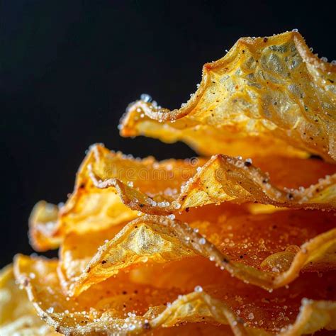 Crispy Salted Tortilla Chips Stack Stock Illustration Illustration Of