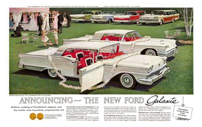 1959 Ford Print Ad Announcing The New Ford Galaxie