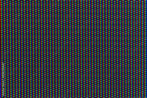 Color Dot Of A Crt Tv Screen Cathode Ray Tube Shot Using A Macro