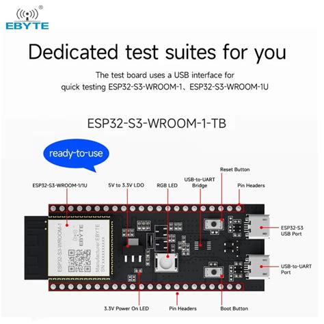 Esp32 S3 Wroom 1 Tb Bt Wifi Module Mcu Esp32 S3 Wroom Dual Core