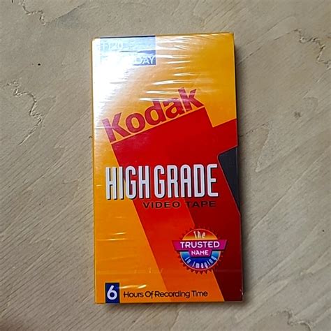 Kodak Media Kodak High Grade 6 Hour T2 Blank Vhs Video Tape Brand