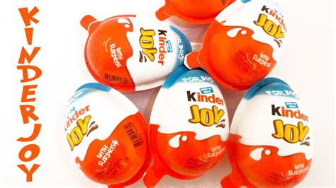 Kinder Joy Surprise Eggs Chocolate Candy And Surprise Toys Unwrapping