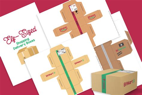 Elfazon Boxes Printable Free Elf Sized Amazon Box A Sparkle Of Genius